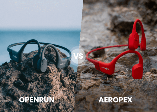 OpenRun (Quick Charge Version of Aeropex) versus Aeropex – Shokz AU